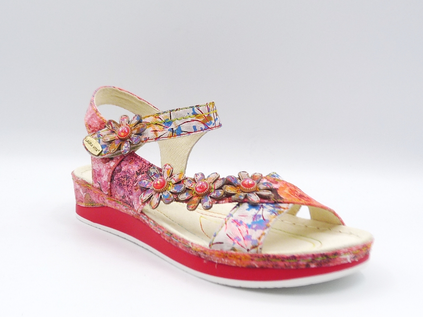 SANDUELO Cerise - Sandales & nu-pieds/Sandales compensées - Chaussures ...