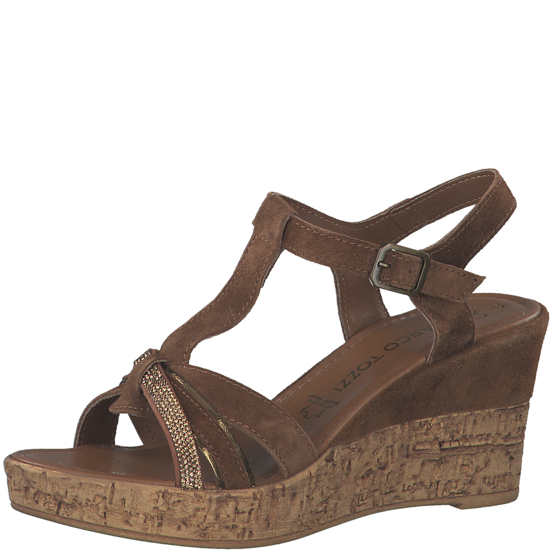 BEHOVE Cognac - Sandales & nu-pieds/Sandales compensées - Chaussures ...