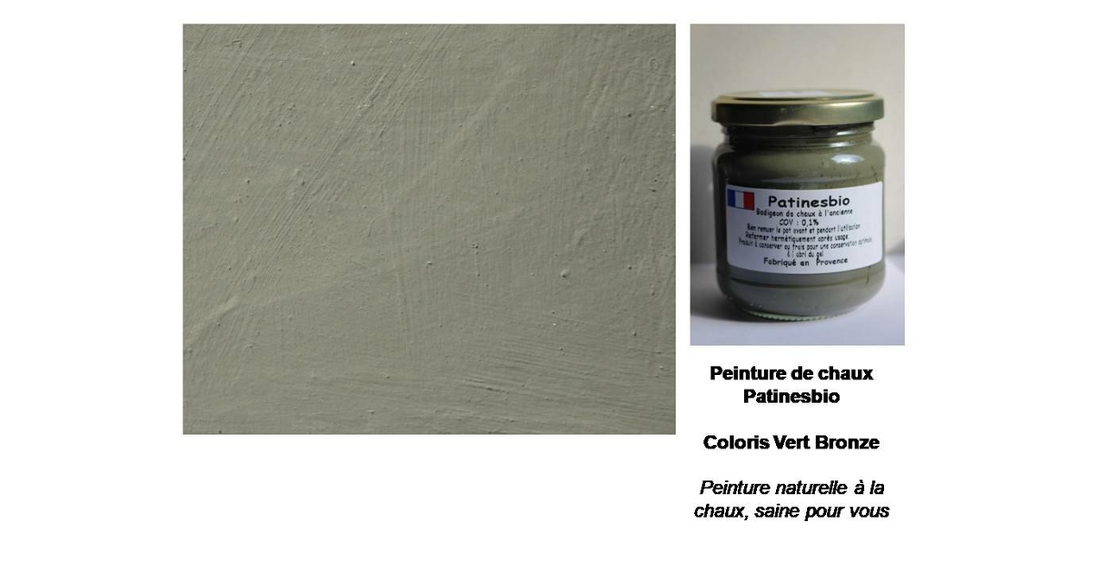 peinture chaux Vert Bronze - peintures à la chaux/Peinture à la chaux ...