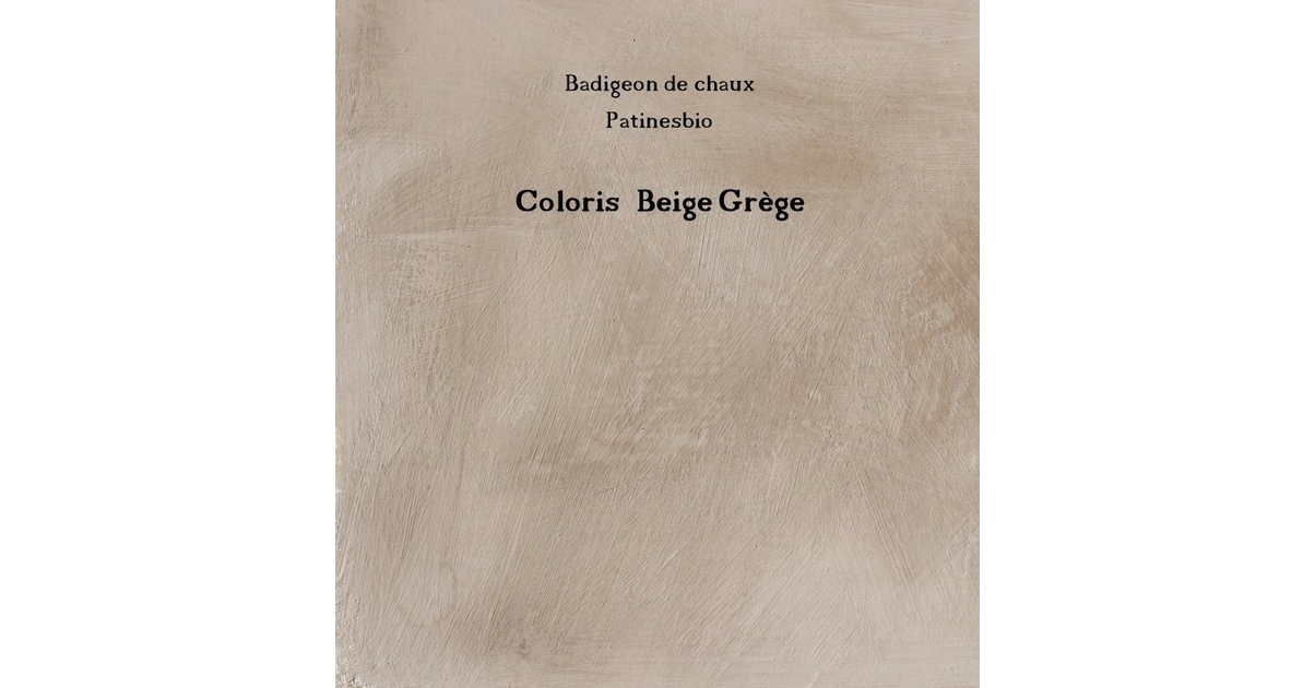 ¨Peinture chaux naturelle : Badigeon de chaux à l'ancienne Beige Grège ...