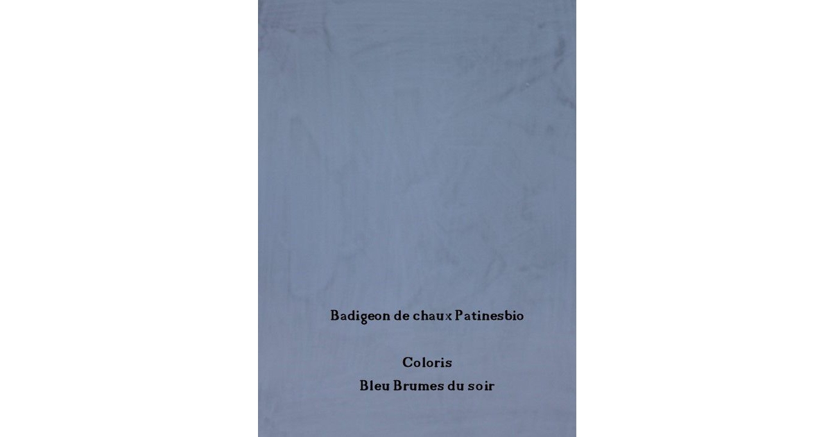 Badigeon de chaux à l'ancienne Bleu Brumes du Soir - peintures de chaux ...