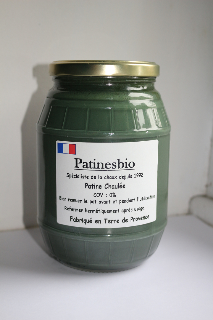 Patine naturelle : patine chaulée Vert Ecuyère - Patines naturelles ...