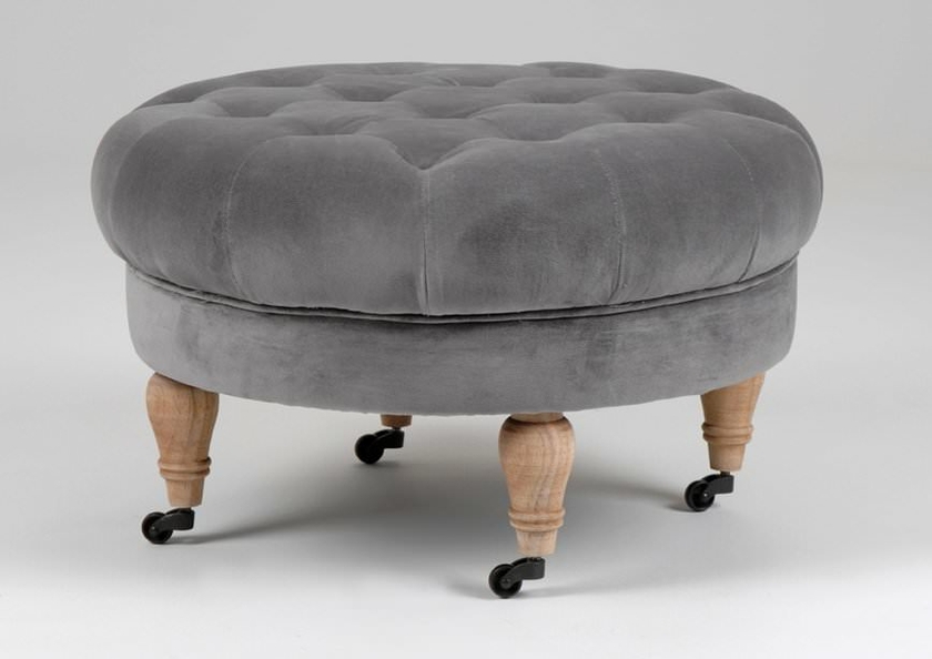 pouf rond "Victor" - ameublement/pouf & repose pied - l'Atelier Toile ...