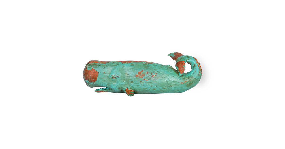 Grand cachalot bleu turquoise - Décoration marine - Balen
