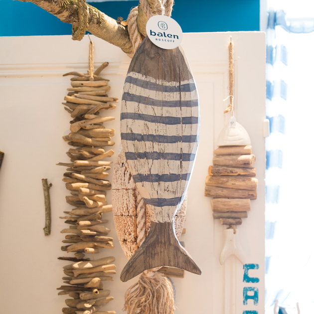 Poisson en bois, décoration marinière - Décoration/Déco à suspendre - Balen