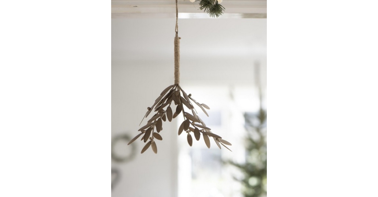 Bouquet de gui en métal laiton - ESPRIT DE NOëL - La Compagnie Ordinaire