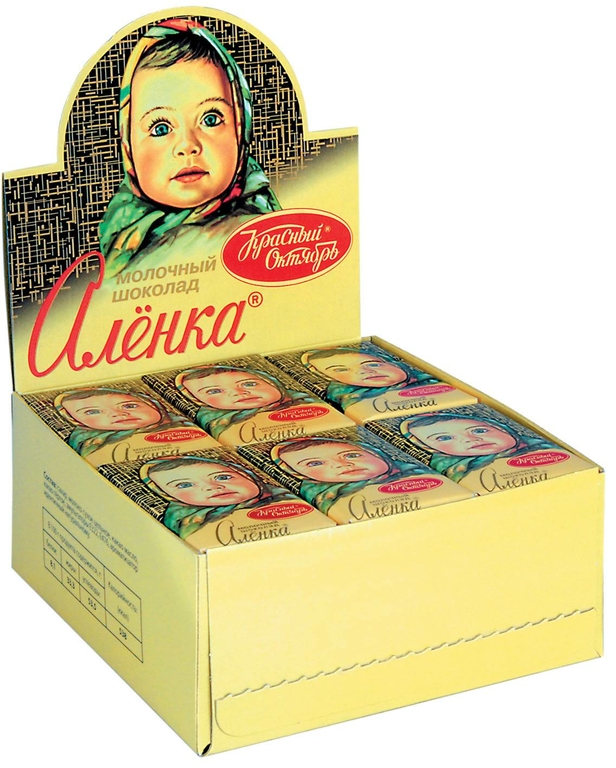 Chocolat au lait "Alyonka" 15g - Patisseries/Sucreries/Chocolat/Bonbons ...