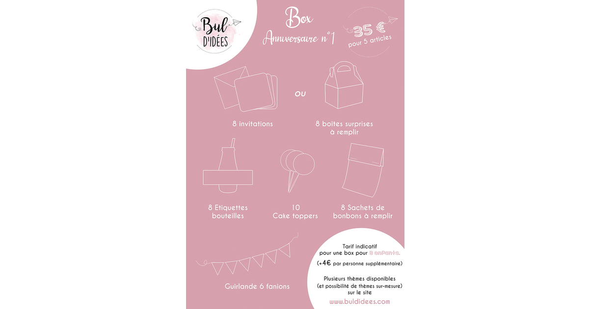 Box Anniversaire - Anniversaire/Papeterie - Bul d'idées