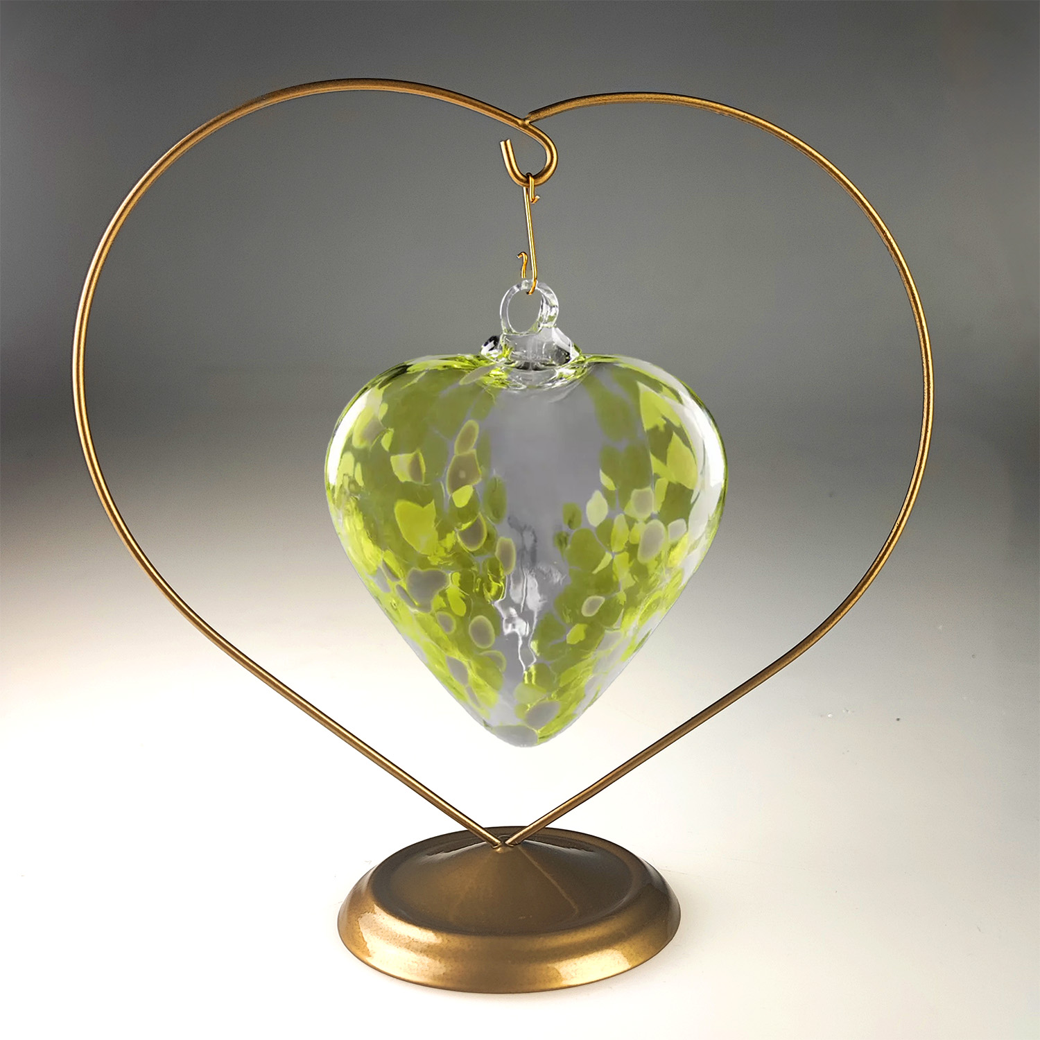 Coeurs Soufflés avec support - Saint-valentin - Cristal Lehrer