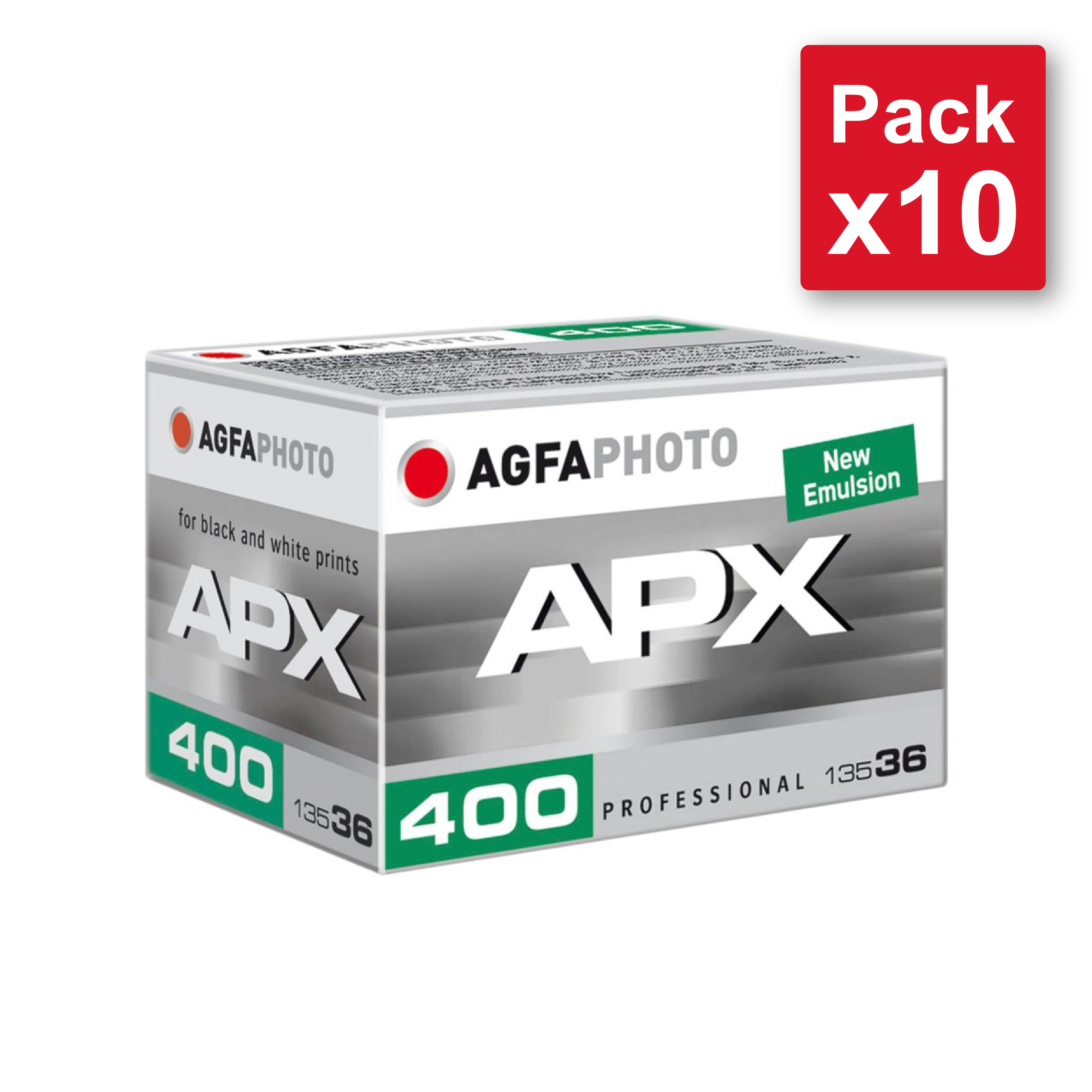 AGFA - APX 400 ISO - 135 / 36 poses - Pack de 10 films - FILM Noir et ...