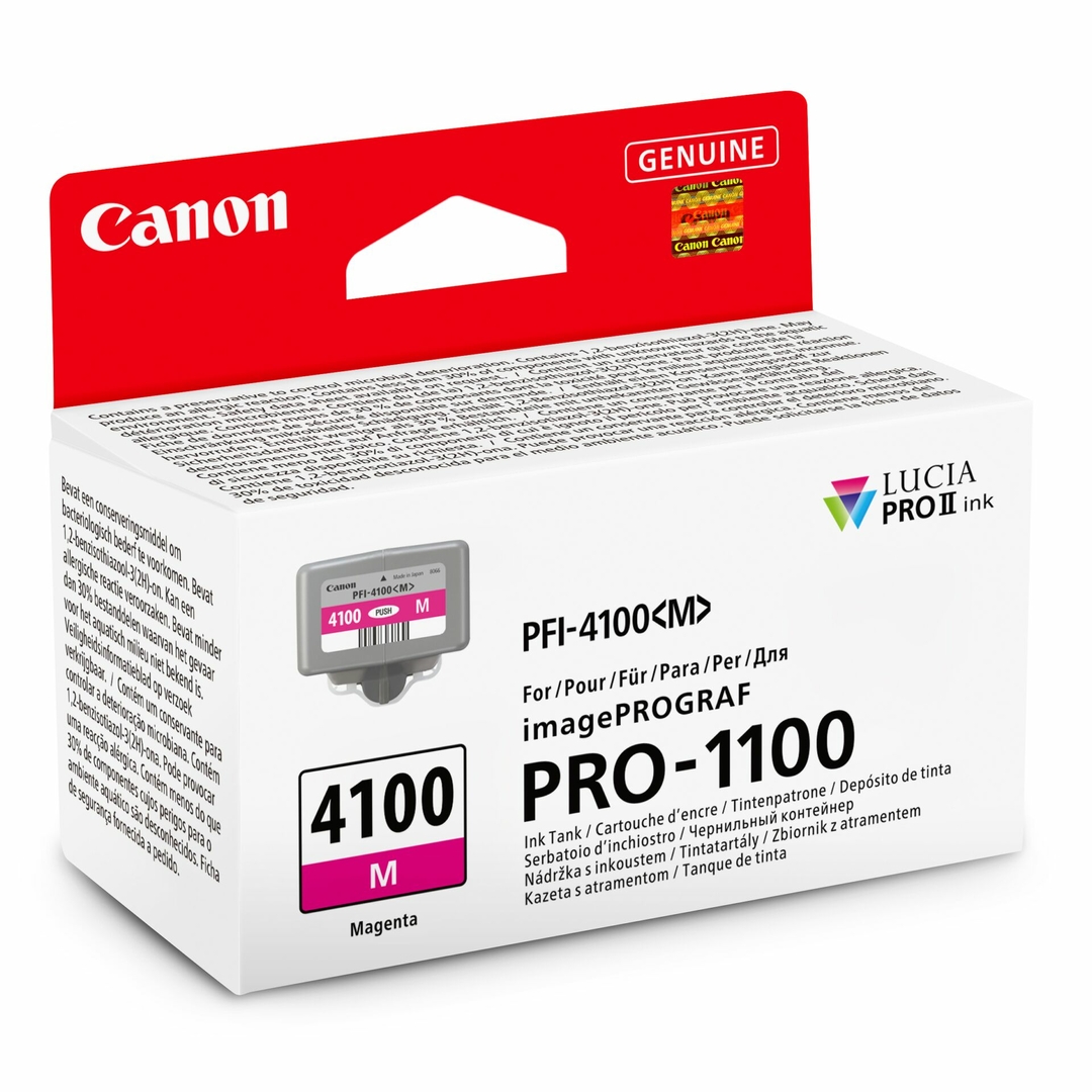 Cartouche d'encre Canon PFI-4100M (Magenta), 80ml pour imprimante Canon ...