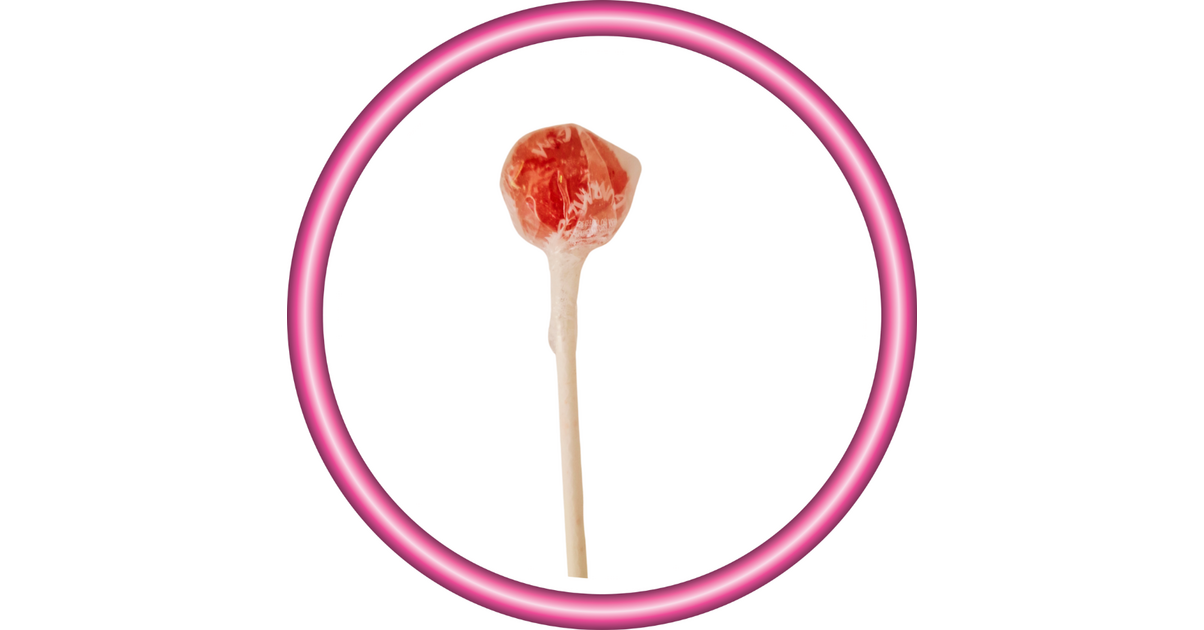 Sucette gum fraise - Bonbons en Vrac/A l'unité - Au pays des Bonbons