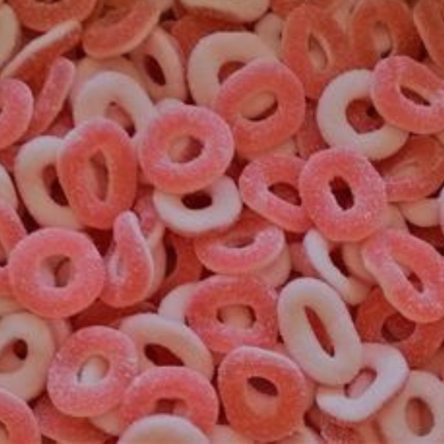 Anneaux sucrée fraise - Bonbons en Vrac/Bonbons sucrées - Au pays des ...