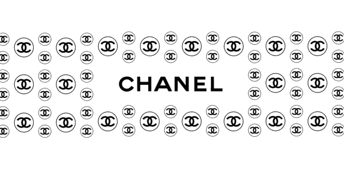 Grande planche Monogrammes Chanel 85x20 cm - Marques - SLTStickers