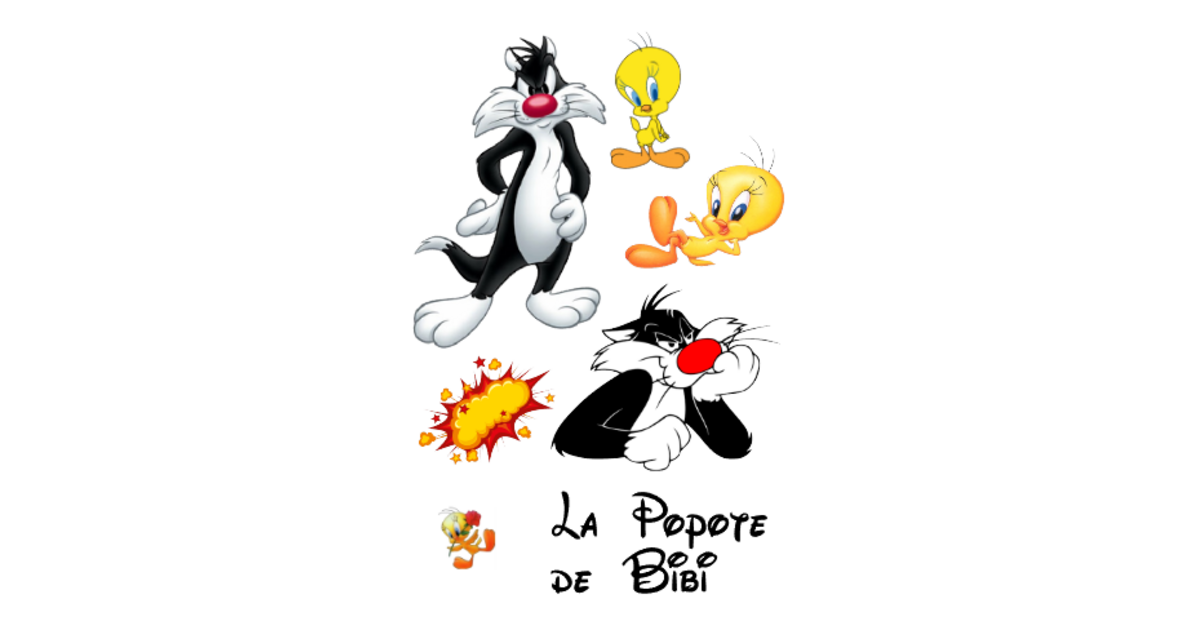 Planche Titi et Grosminet - Stickers imprimés pour électroménager ...