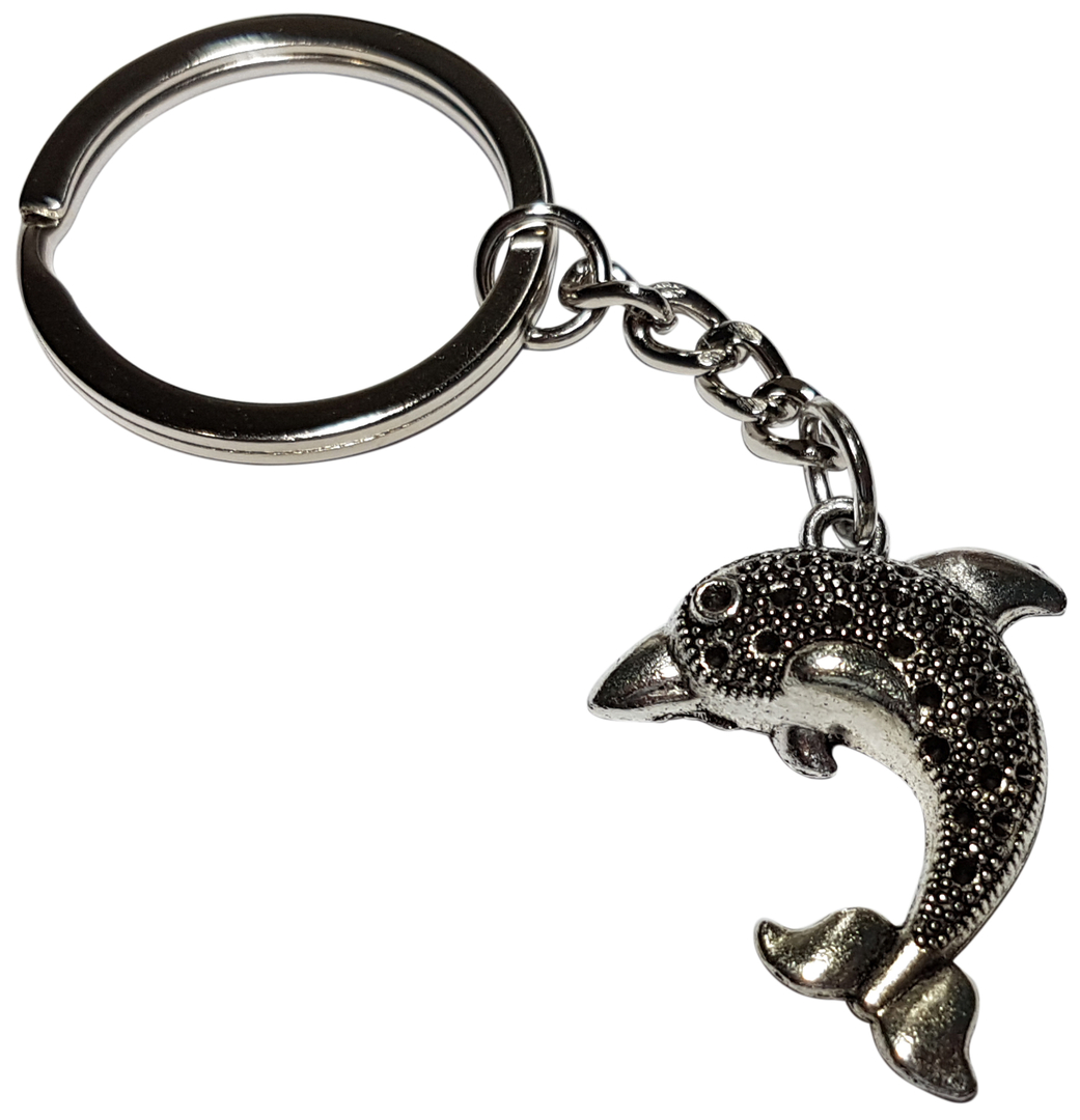 Porte Clé Métal Dauphin Stylisé | Cameleon-Shop.fr