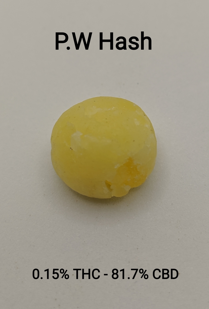 PW Hash 0.15% THC - 81.7% CBD - Hashs CBD - cbd-district