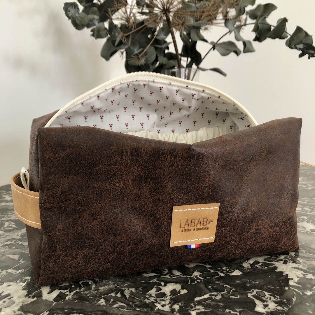 Trousse de toilette - Créations sur mesure - LABAB - La Boîte A Bonheur