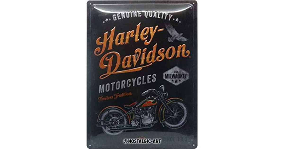 Plaque métal Harley motorcycles 30 x 40 - Plaques/Moto / cyclo - Donut ...