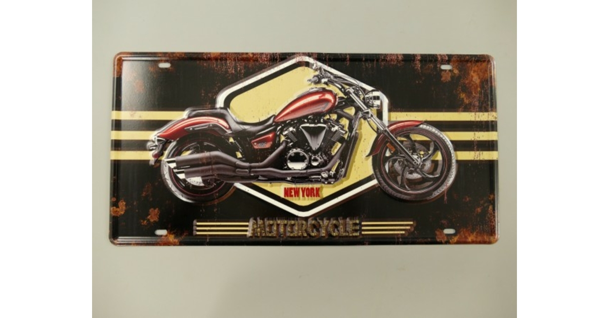 Plaque métal vintage motorcycle - Plaques/Moto / cyclo - Donut and pin-up