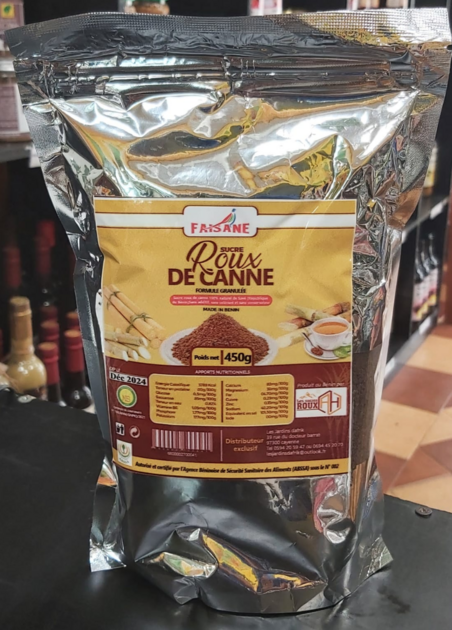 Sucre roux - 450g - Sucres - les jardins d'afrik