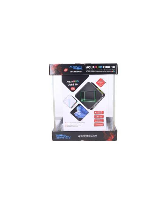 AQUAVIE AquaFluo Cube 10 L aquarium nu dimensions 20 x 20 x 25 cm avec ...