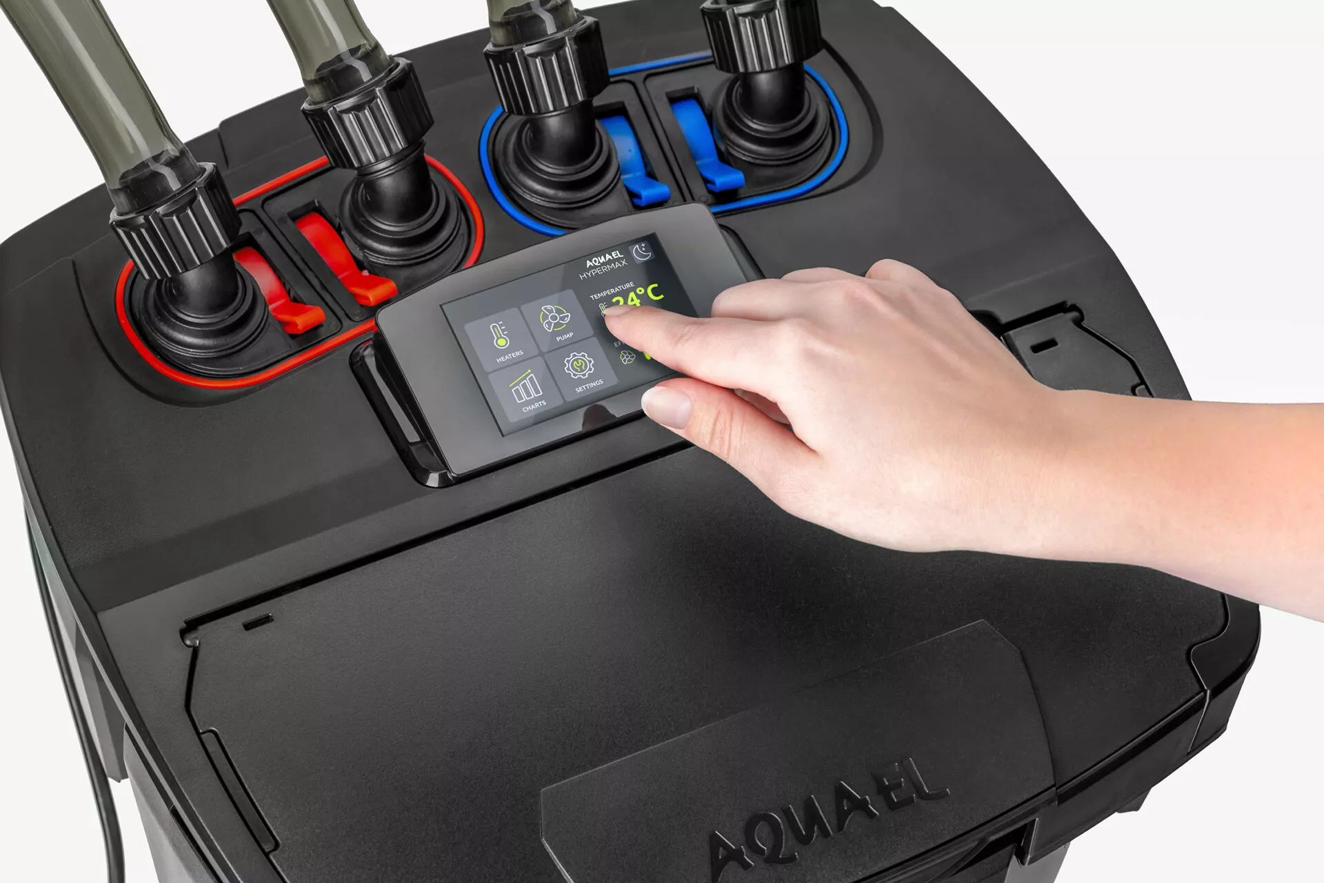 AQUAEL HyperMax Link 4500 L/h filtre externe complet contrôlable avec chauffage intégré pour ...