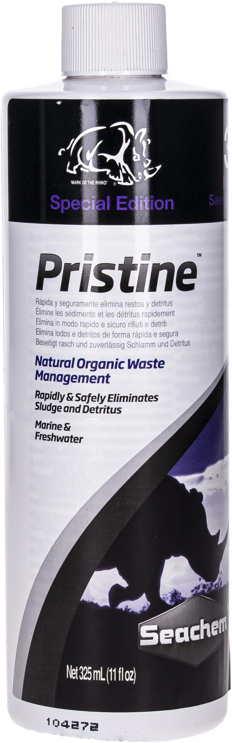 SEACHEM Pristine 250 ml + 30% OFFERT bactéries spécifiques améliorant la qualité de l'eau en ...