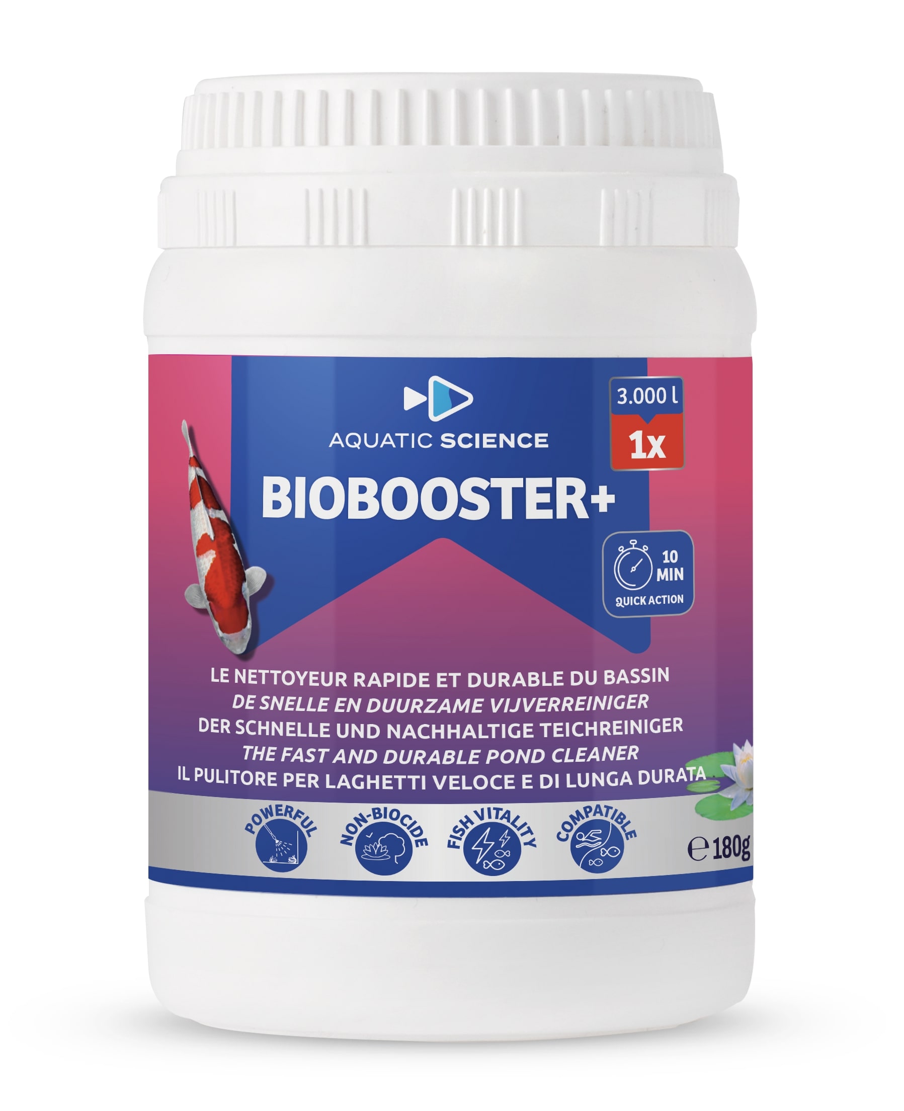 AQUATIC SCIENCE BioBooster+ 180 gr 3m3 permet de booster l'activité des ...