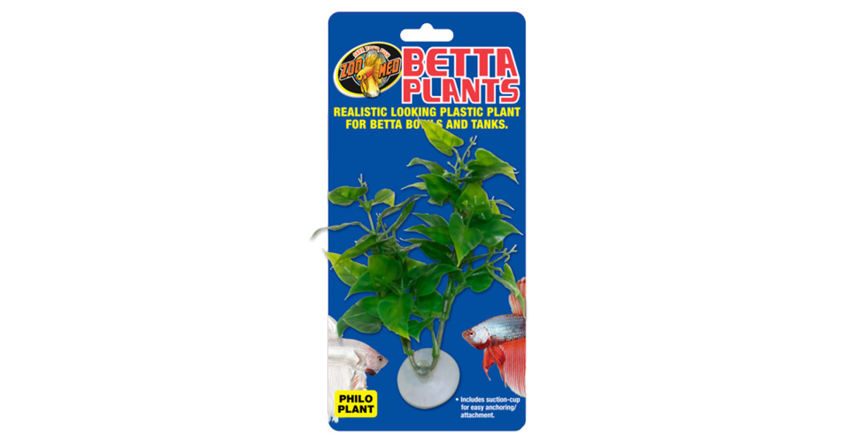 ZOOMED Betta Plant Philo 12 cm plante artificielle pour bocal à Betta ...