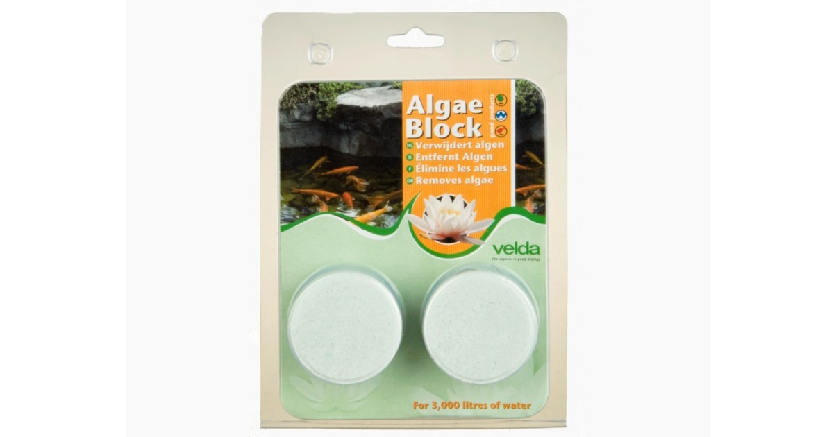 VELDA Algae Block 2 pastilles algicide anti-eau verte longue durée d ...