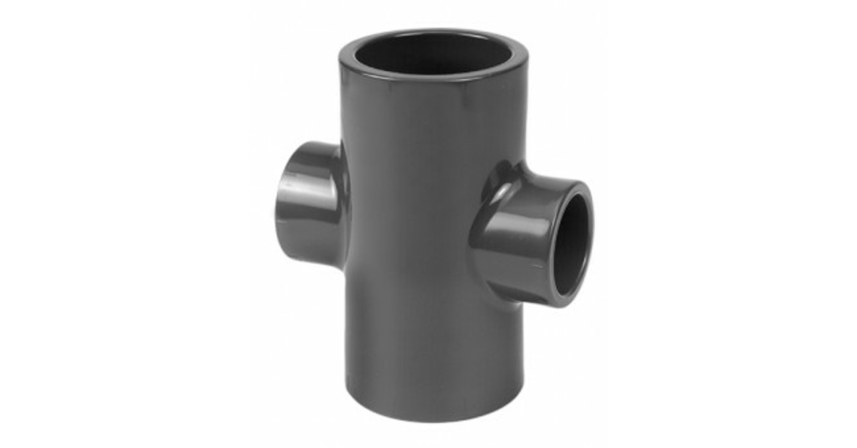 VDL Pièce PVC en croix diamètre 50 mm x 32 mm - PVC/Raccords en T, X ...