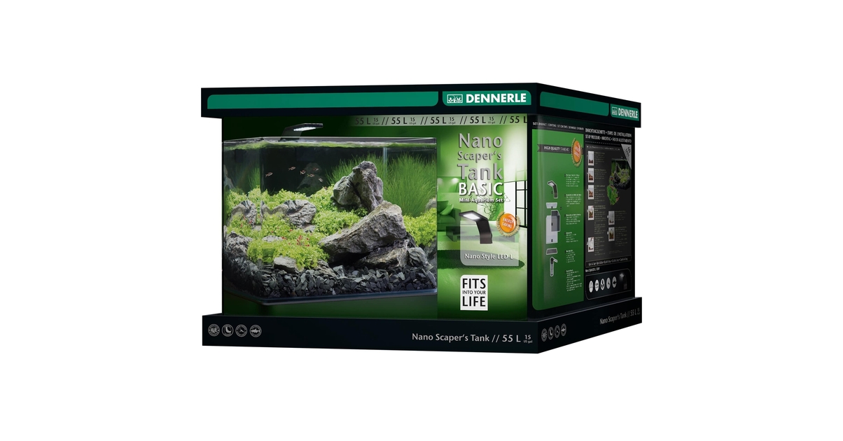 DENNERLE Nano Scaper's Tank Basic 55 L nano-aquarium 45 x 36 x 34 cm ...