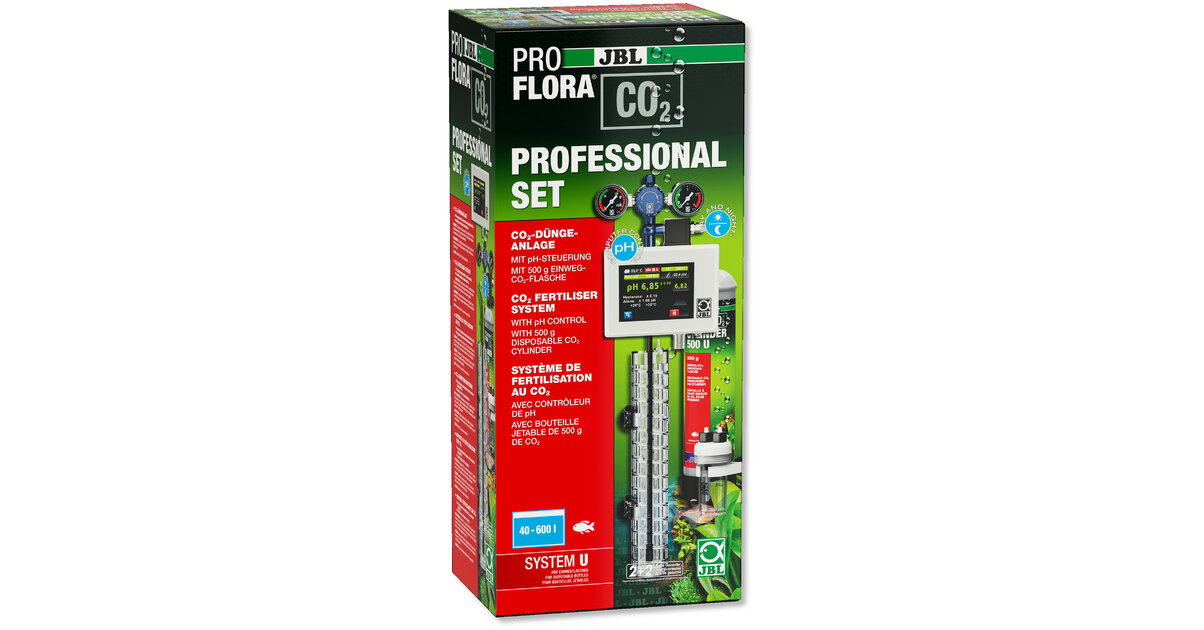 JBL ProFlora CO2 Professional Set U kit CO2 avec bouteille jetable 500 ...