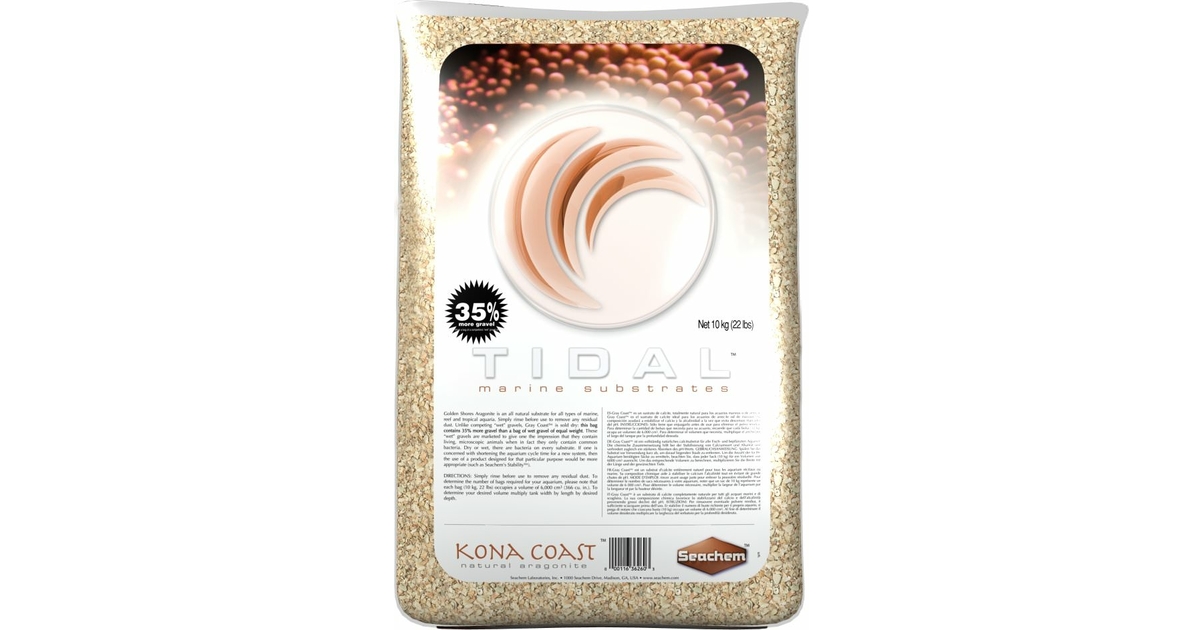 SEACHEM Kona Coast 10KG substrat d'aragonite grossier pour aquariums ...