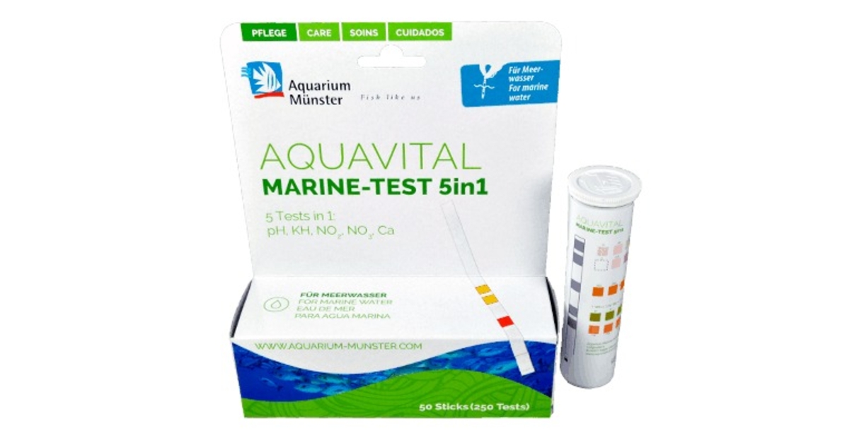 AQUARIUM MUNSTER AquaVital Marine Test 5in1 lot de 50 bandelettes d ...