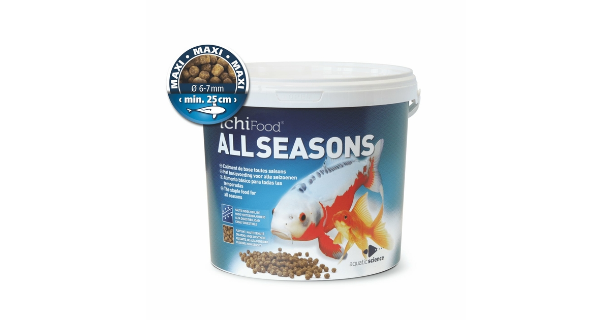 ICHI FOOD All Seasons Maxi 6 à 7 mm 4 Kg aliment complet pour tous les ...
