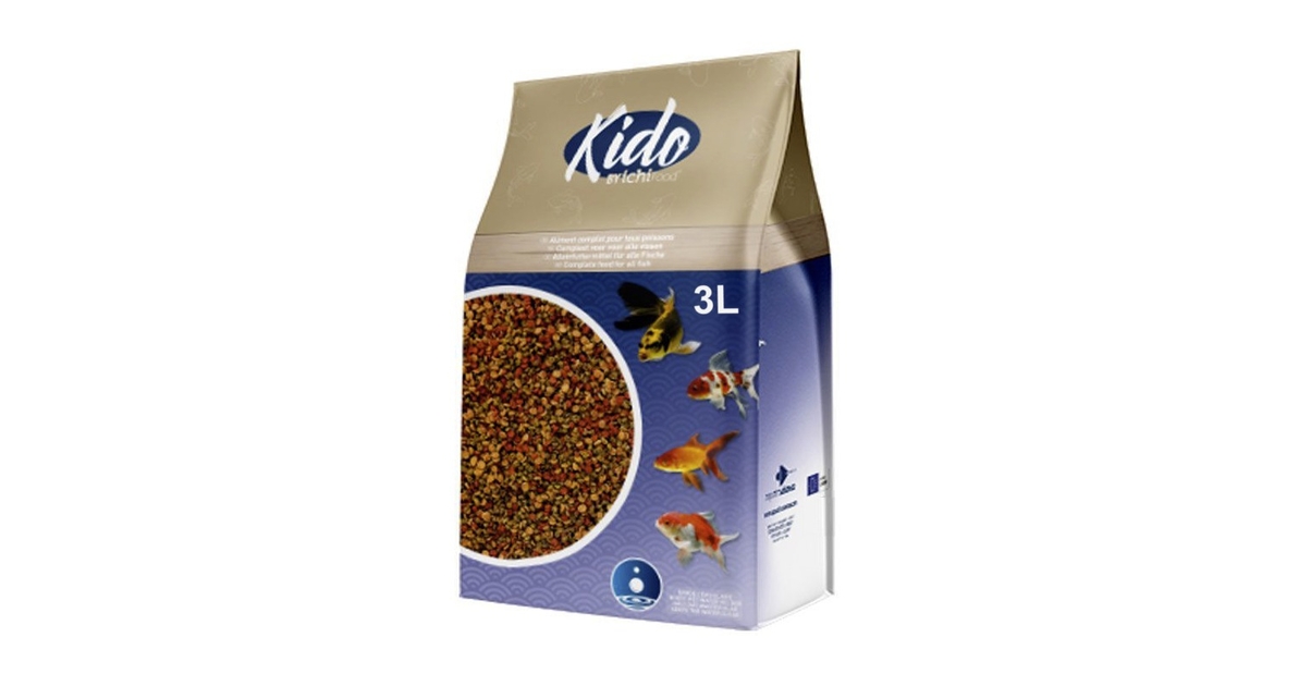 ICHI FOOD Kido 3 mm 3 L aliment complet pour tous poissons de bassin ...