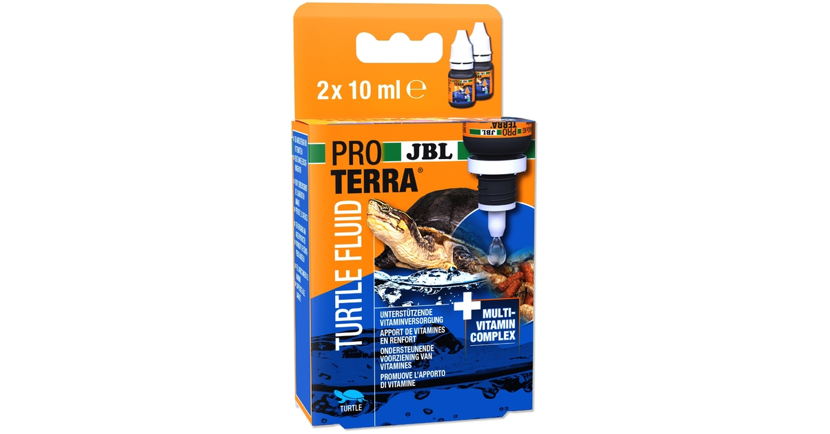 JBL ProTerra Turtle Fluid 2 x 10 ml multivitamines liquides pour ...