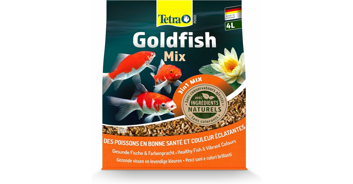 TETRA Pond GoldFish Mix 4L mélange alimentaire équilibré pour poissons ...