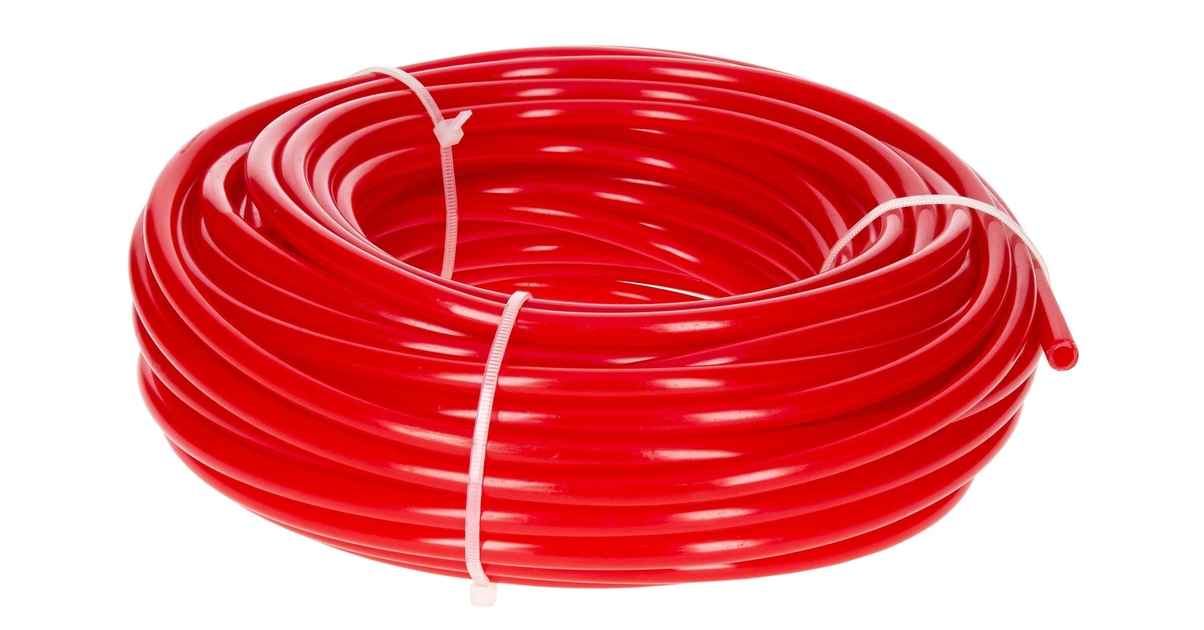 AQUAVIE Tubing Rouge en polyéthylène diamètre 1/4" - Longueur du tuyau ...