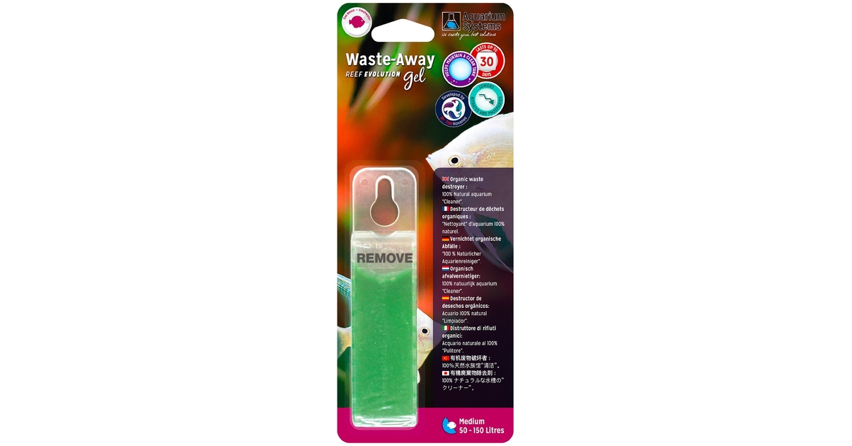 AQUARIUM SYSTEMS Waste-Away Gel Eau Douce Medium destructeur de déchets ...