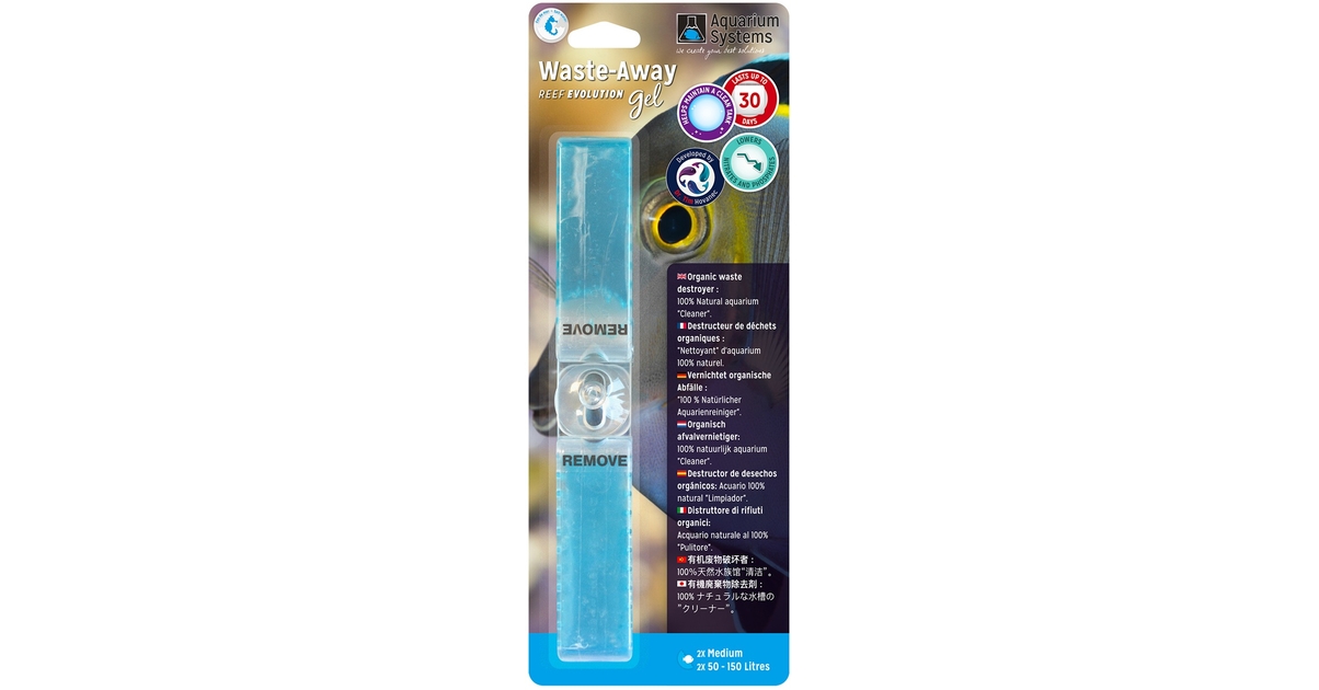 AQUARIUM SYSTEMS Waste-Away Gel Marin Medium lot de 2 destructeurs de ...