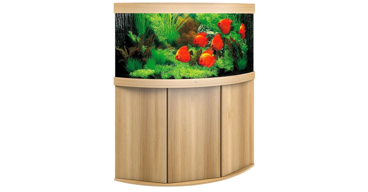 JUWEL Combinaison Trigon 350 LED Chêne Clair aquarium d'angle 87 x 87 x ...