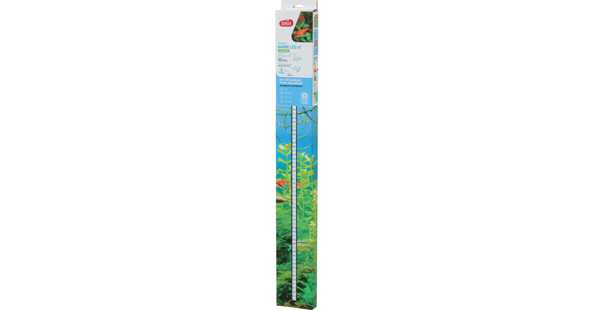 ZOLUX Barre Led 68 cm rampe d'éclairage LEDs 6500K pour aquarium de 76 ...