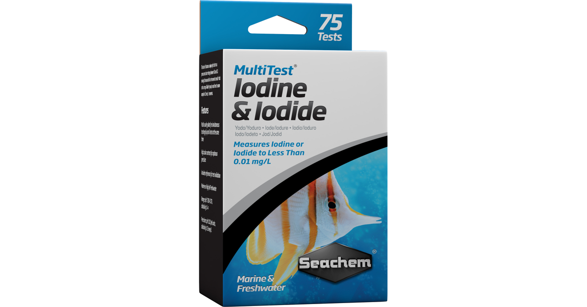 SEACHEM MultiTest Iodine & Iodide pour le test précis de la teneur en ...