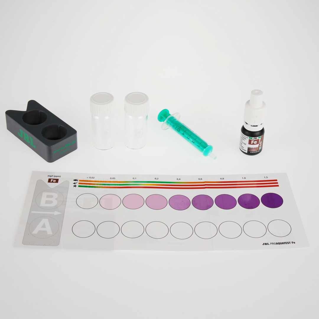 JBL ProAquaTest Fe test Fer pour aquarium d'eau douce, eau de mer et ...