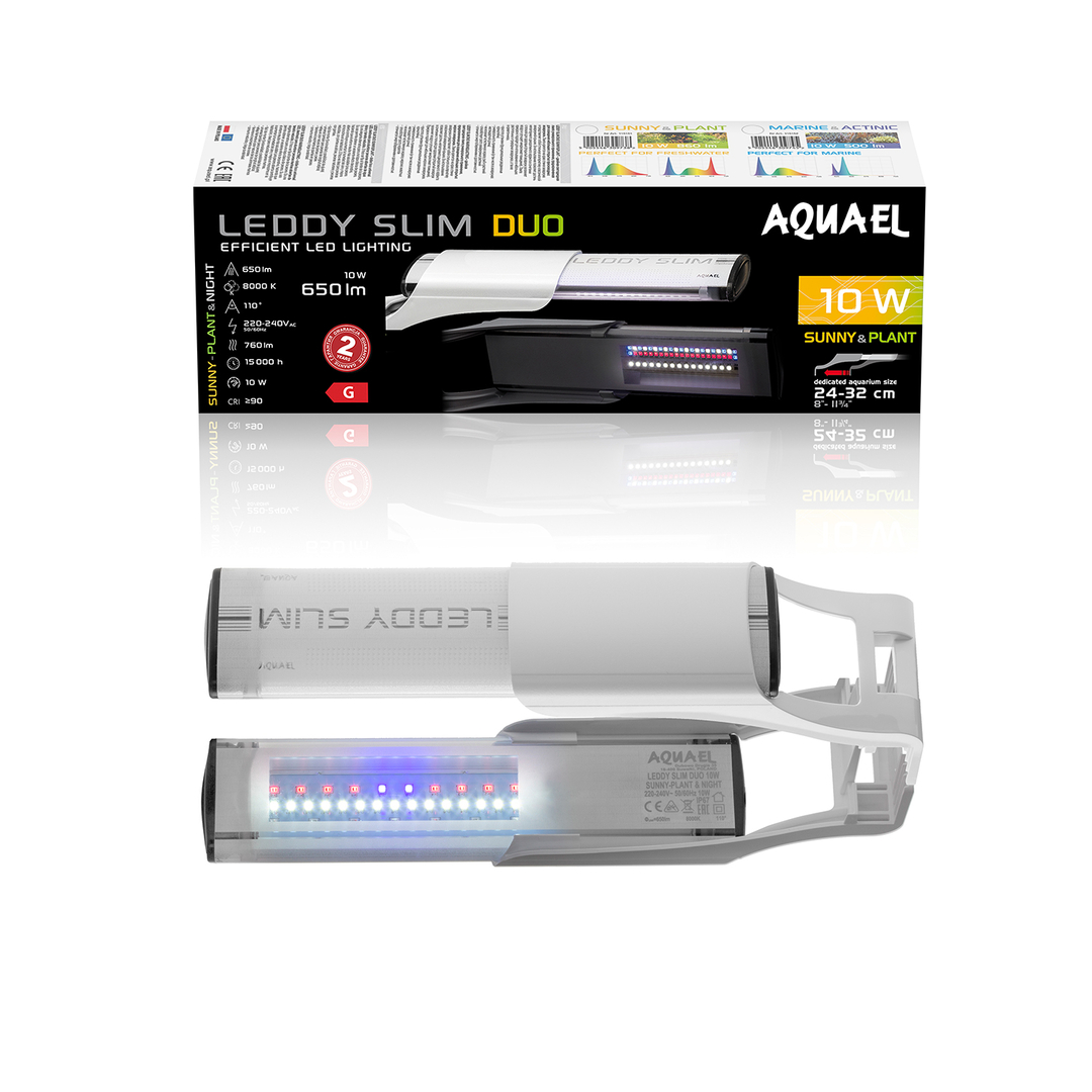 AQUAEL Leddy Slim 2.0 Blanc Duo 16W Sunny & Plant lampe LED éclairage ...