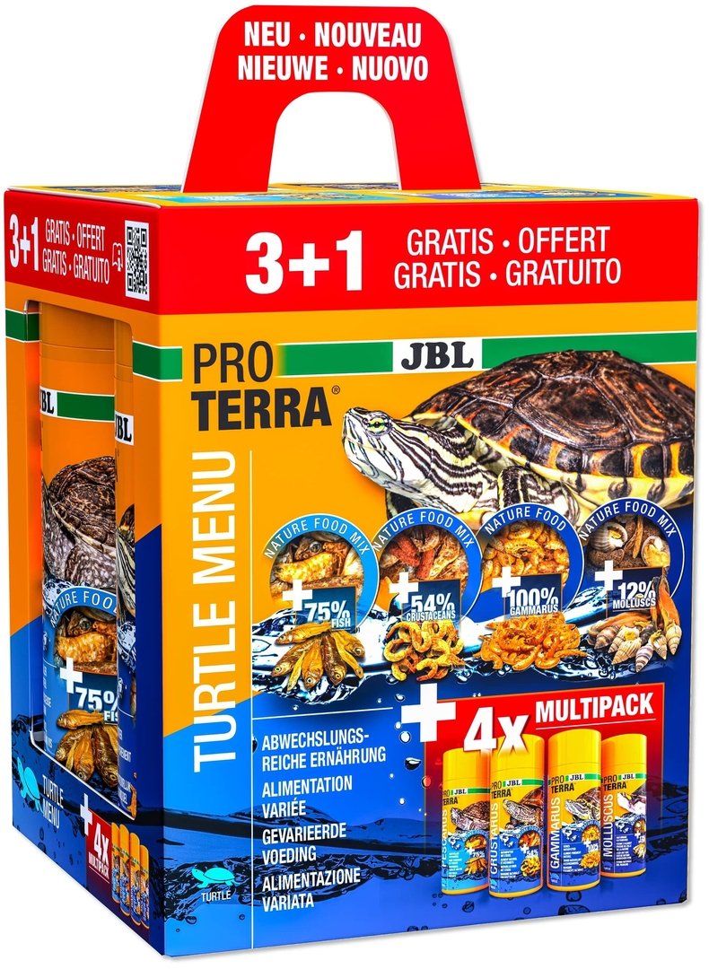 JBL ProTerra Turtle Menu 4 x 250 ml lot de plusieurs types de ...