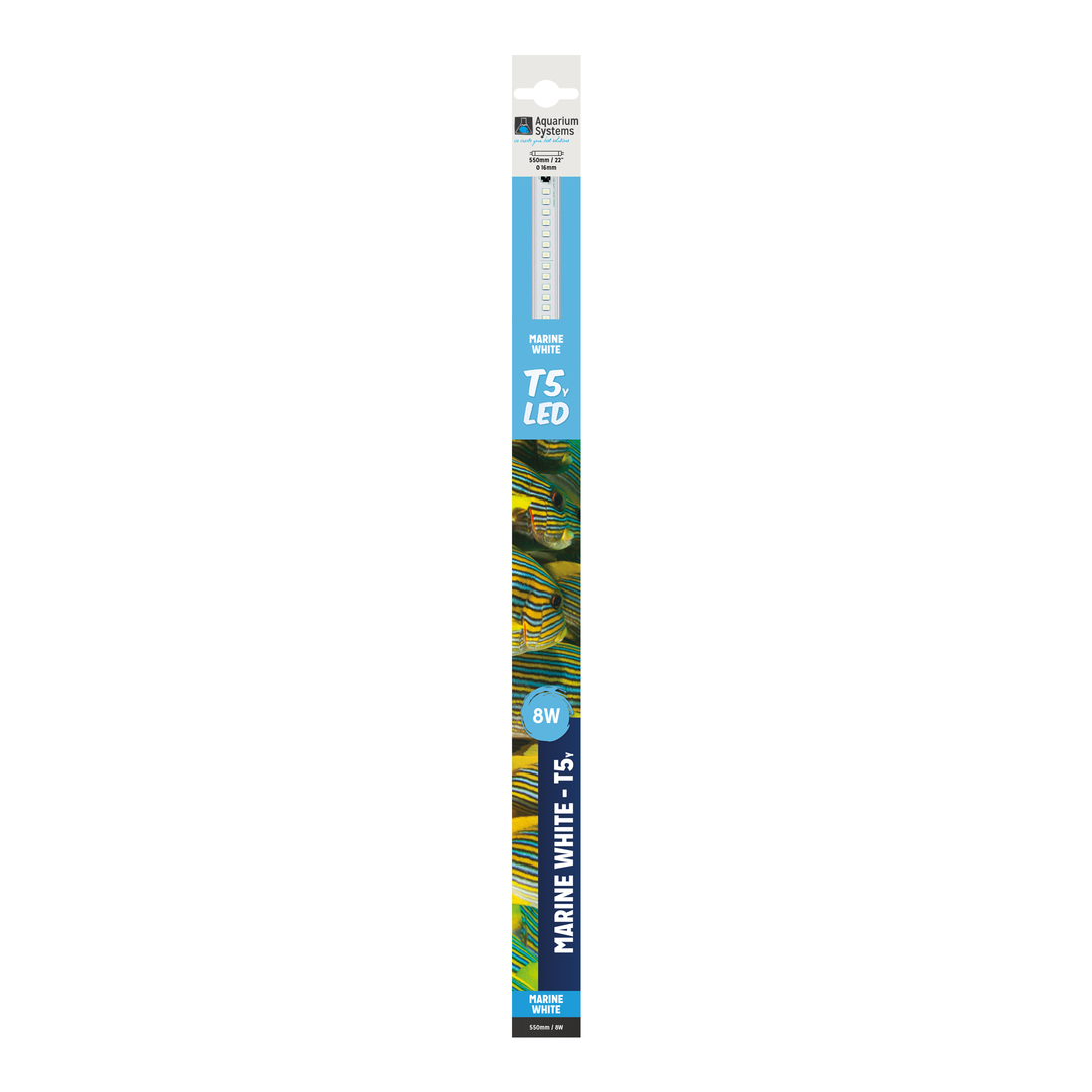 AQUARIUM SYSTEMS T5 LED Marine White 18000K 55 cm 8W tube pour aquarium ...